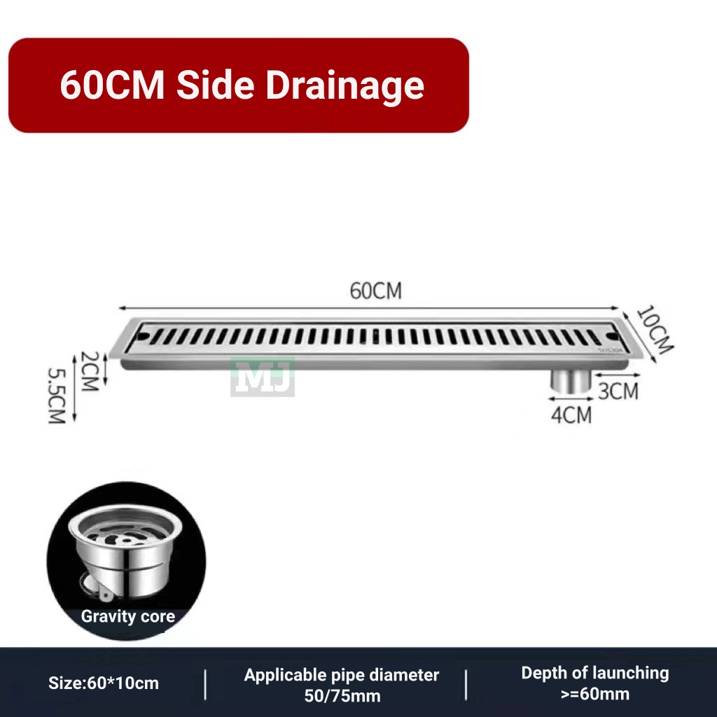 SUS304 Stainless Steel Rectangular Floor Drain Bathroom Thickening ...