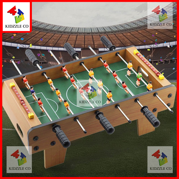 Wooden Foosball Soccer Table Football Game Arcade Room Desk Playfield ...
