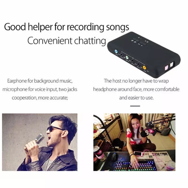 usb 2.0 sound card 7.1แท้ with SPDIF in out optical port - KhaiDo ...