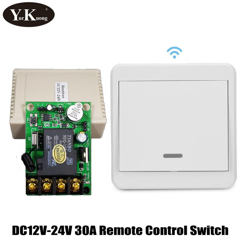 Wall Panel Remote Key Transmitter Dc12v 24v 30a Motor Waterpump ...