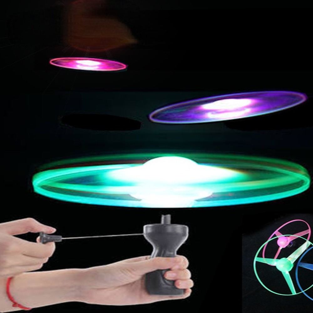 Fun Lamp Illuminated LED Light Rotating Aircraft Luminous Outdoor ...