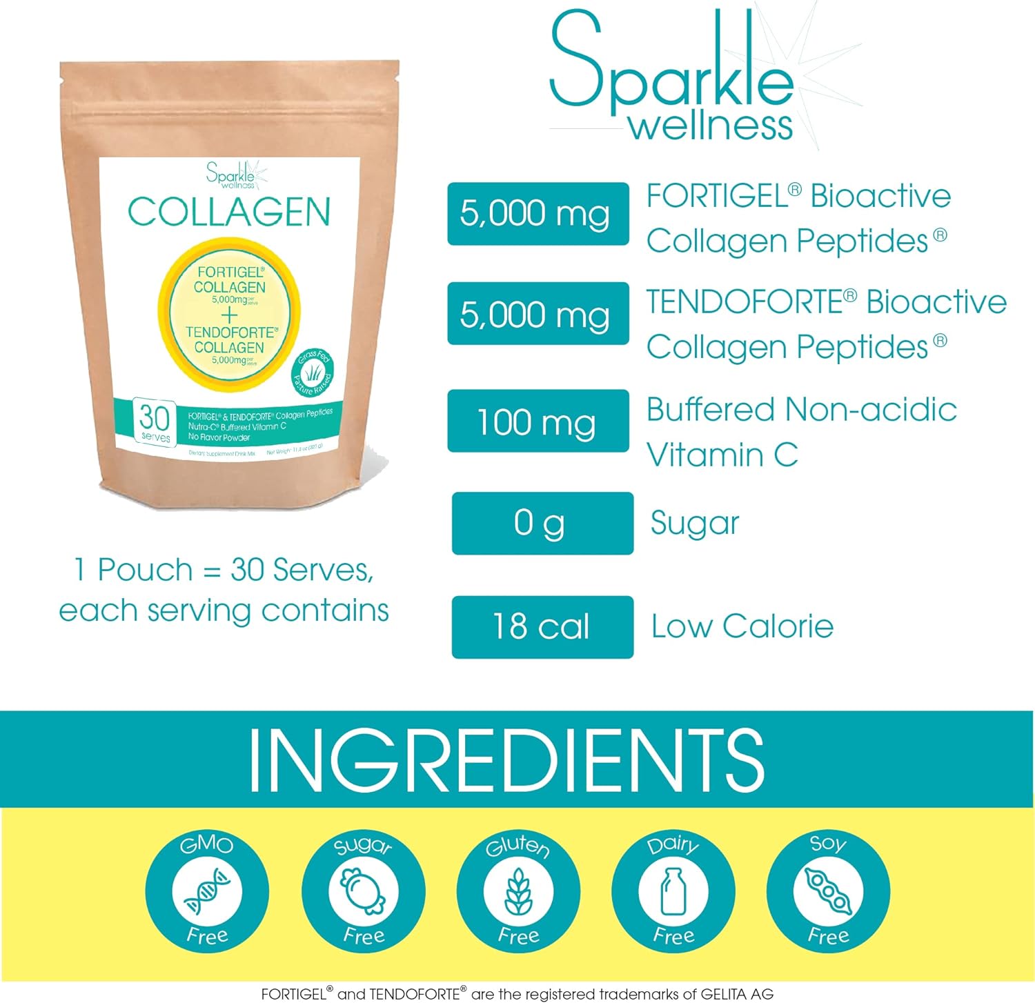 Sparkle Joint Boost (No Flavor) [30-Serves] FORTIGEL & TENDOFORTE Non ...