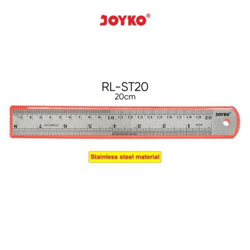 Penggaris Besi 20 cm Joyko RL-ST20 Stainless Steel Ruler | Lazada Indonesia