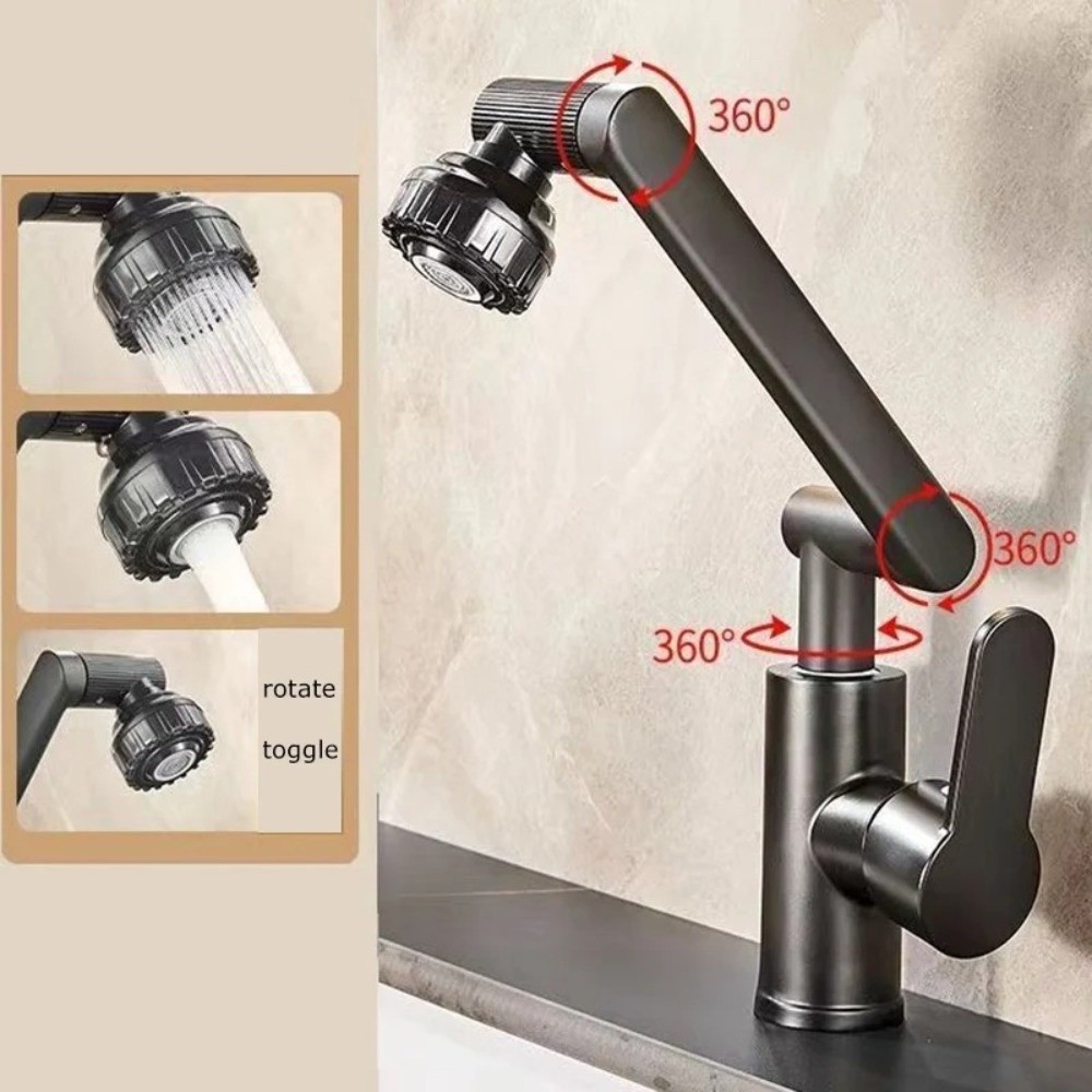 Modern 360° Rotating Robotic Arm Faucet Flexible Adjustment Hot and ...