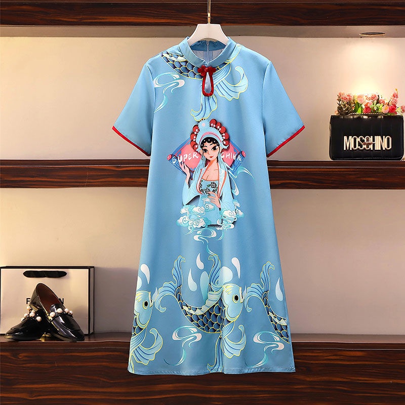Plus size women's Chinese style Hanfu element improved version ...