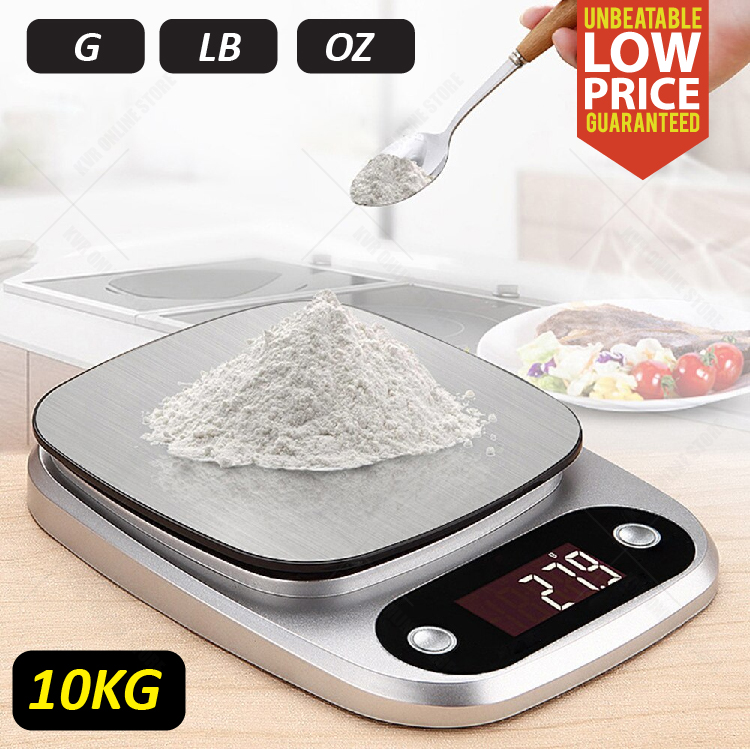 10KG LED Electronic Digital Kitchen Scale High Precision Baking Measure Food Calculation ...