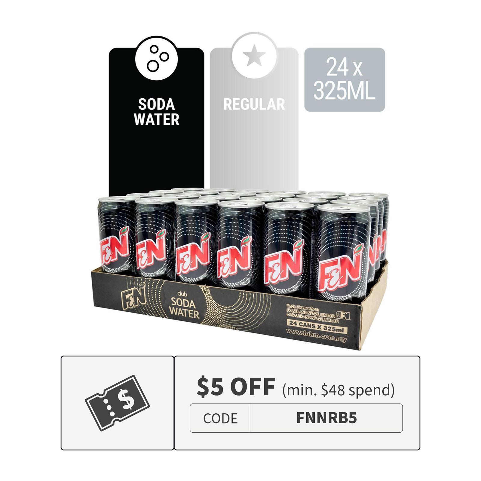 F&N Club Soda Water 325ML x 24 | Lazada Singapore