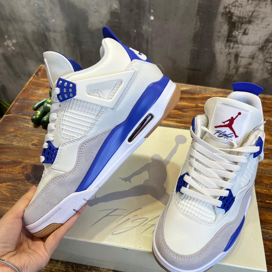 The WhiteBlue SB J4 Master Copy Basketball Sneaker For Men | Daraz.com.np