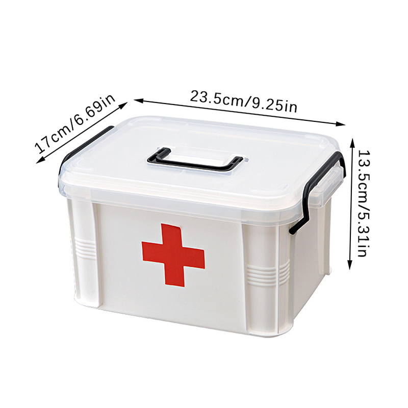 First Aid Kit Medicine Storage Box Portable Emergency Box Household ...