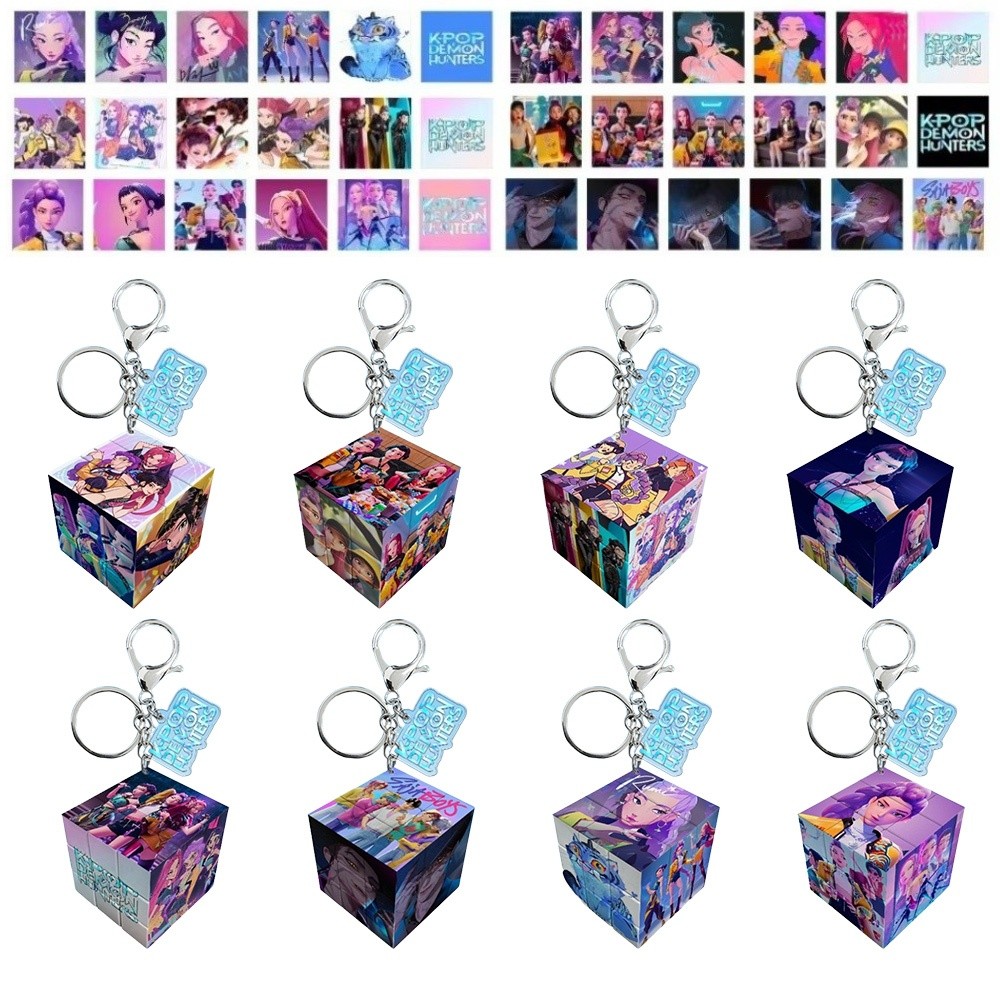 Fashion Huntrix Saja Boys Kpop Demon Hunters Keychain Rumi Mira Zoe ...
