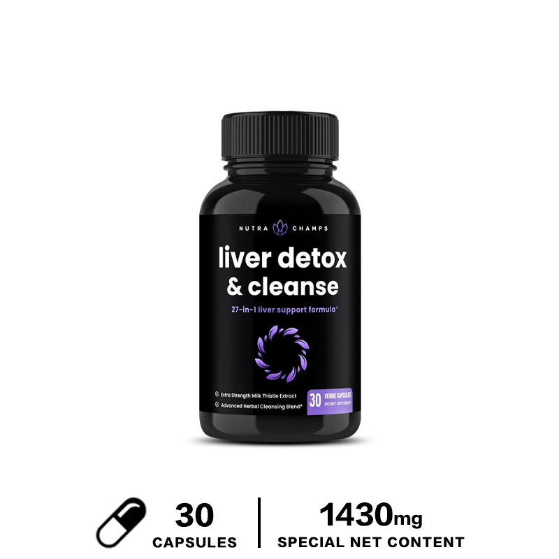Liver Cleanse Detox & Repair | Milk Thistle Extract with 80% Silymarin ...