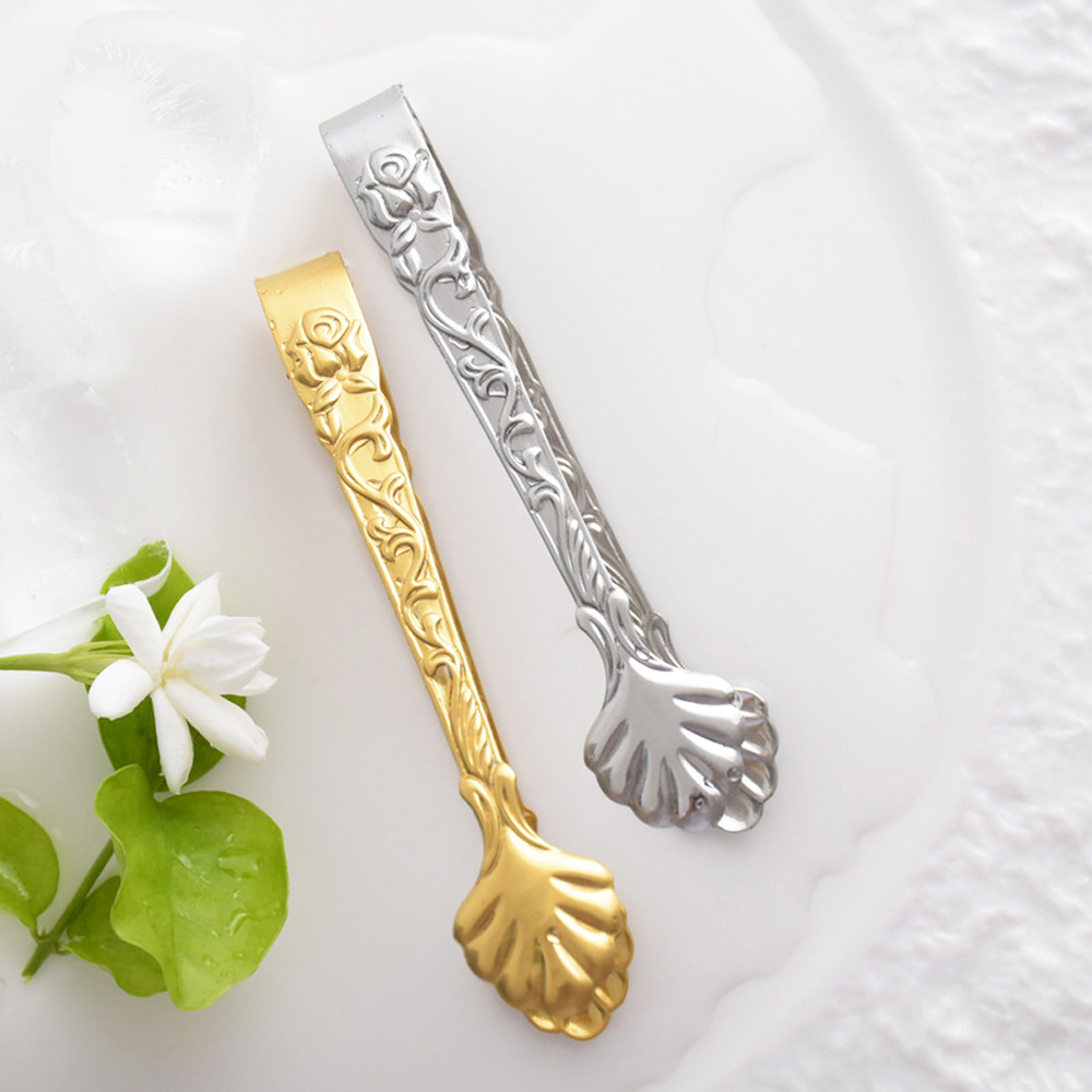 Party Small Dessert Tea Coffee Bar Utensil Ice Tongs Kitchen ...