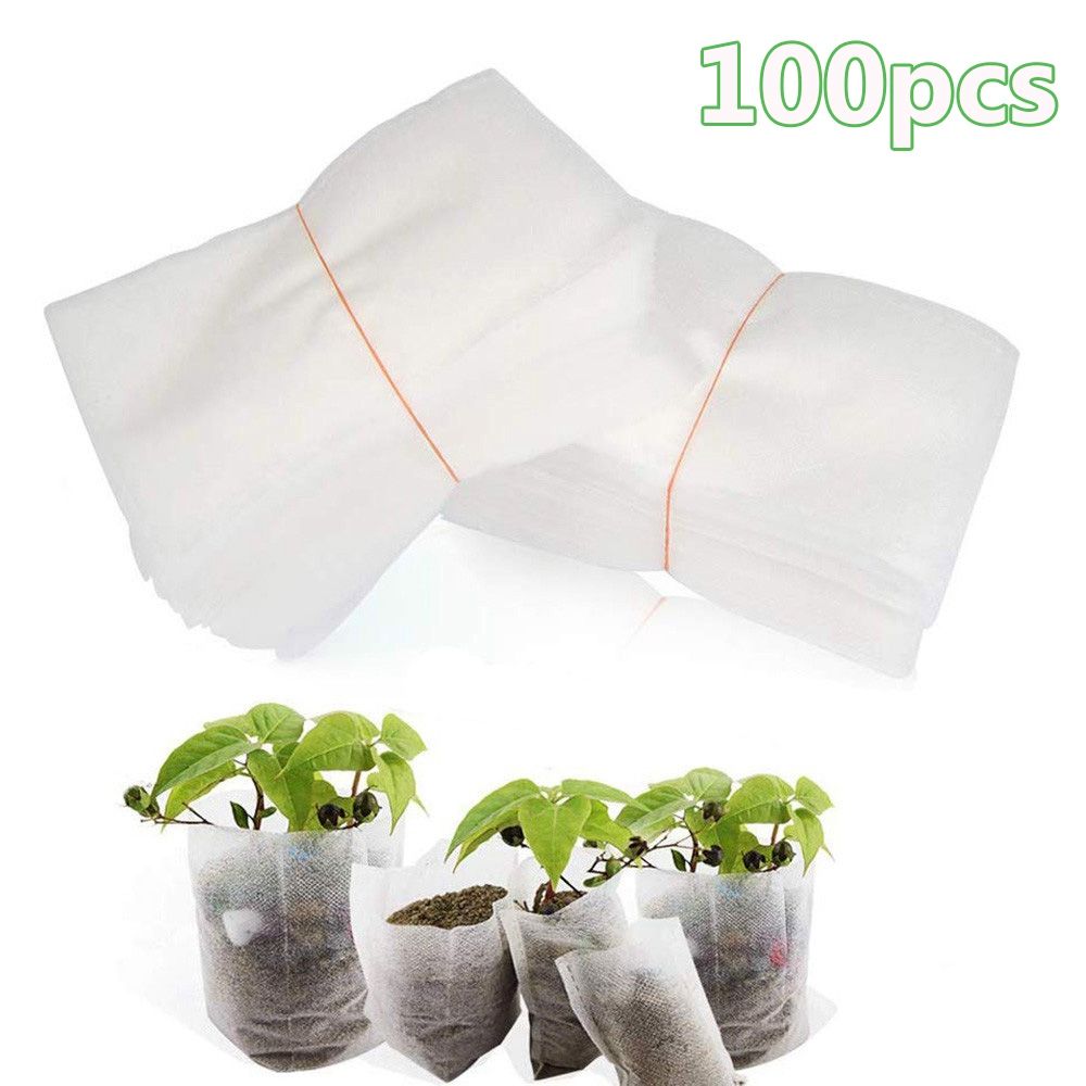 Non-woven Fabric Ventilate Flower Growing Planting Grow Bags Garden ...