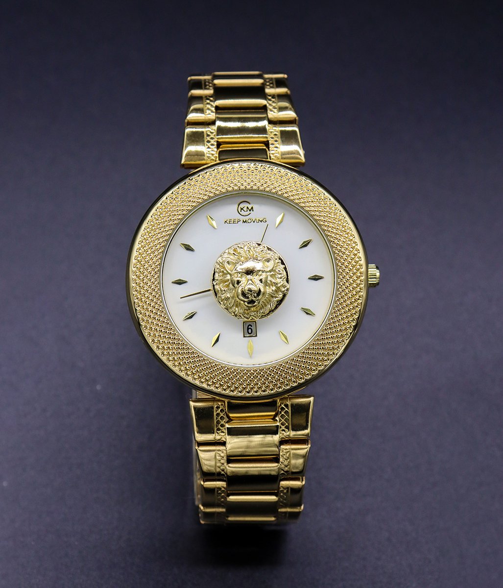 Hot Fashion Brand Keep Moving Lion Pattern Women's Watch Stylish Noble ...