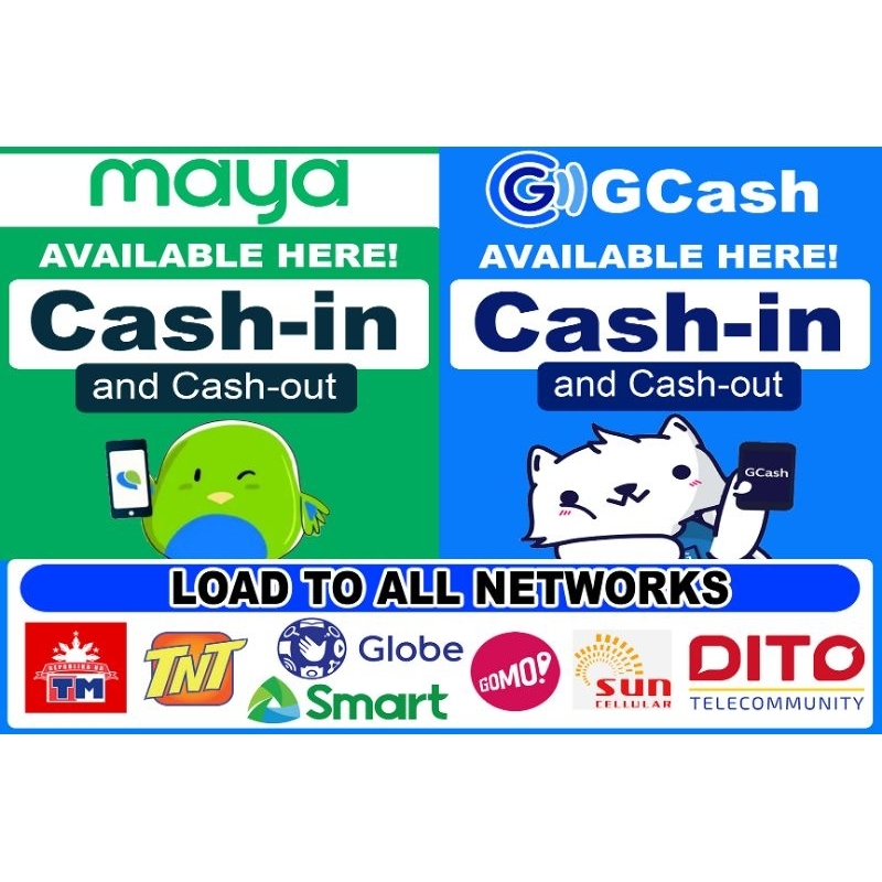 Maya & Gcash Tarpaulin | Lazada PH