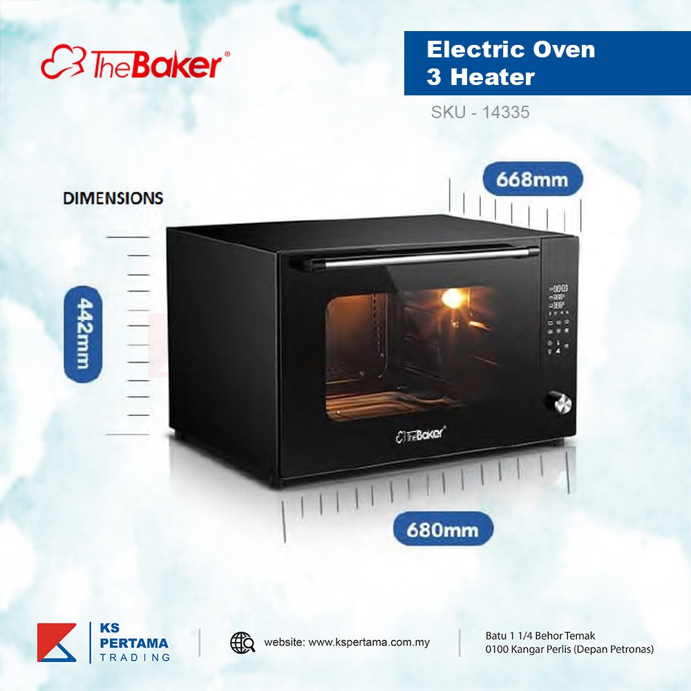Oven - Electric Oven 3 Heater 100LT / TBK | Lazada