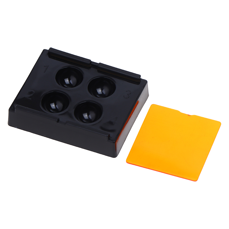 4 Holes Dental Shading Light Box Composite Resin Mixing Well Light ...