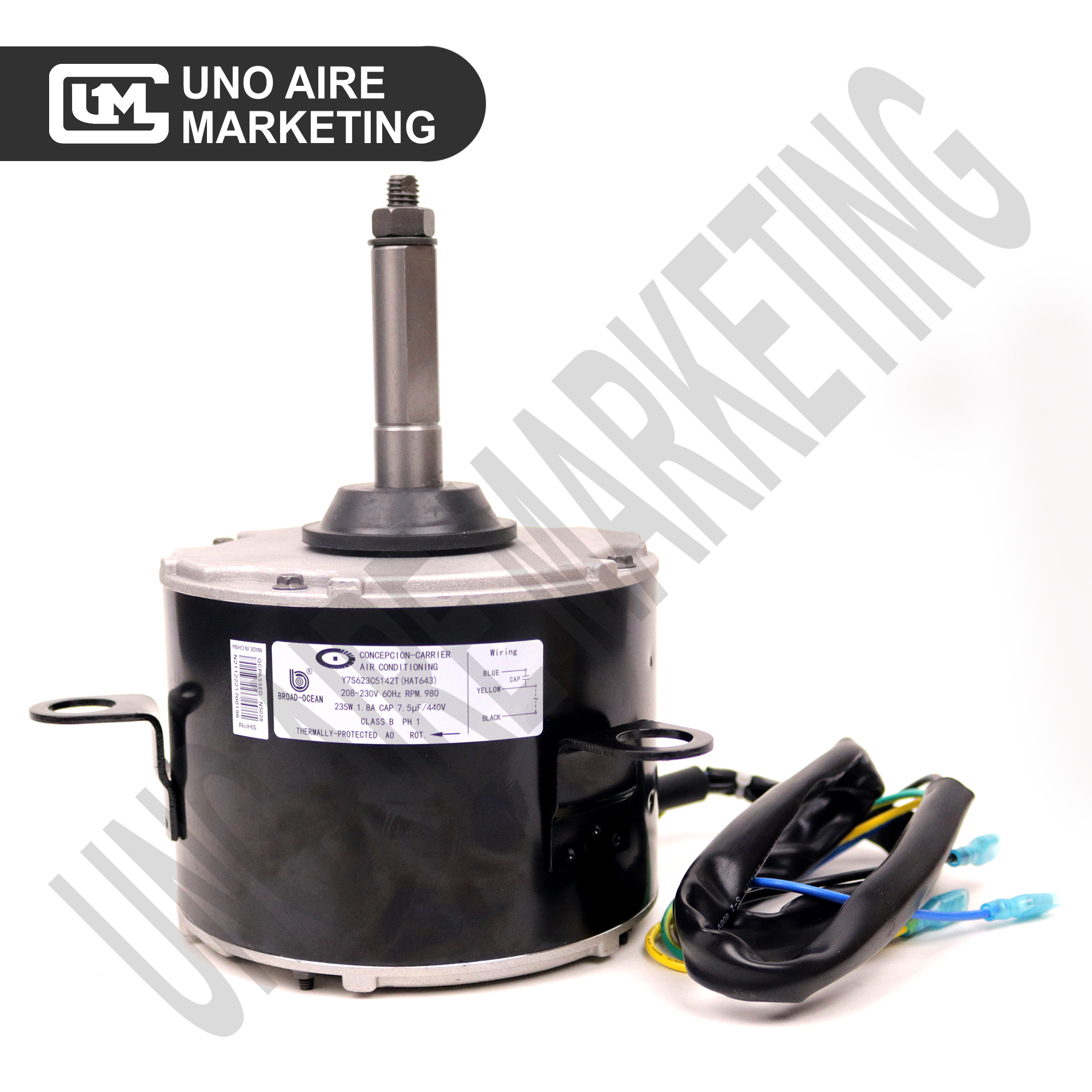 HAT643 Outdoor Fan Motor for Carrier Units Y7S623C5142T 3TR 5TR 7.5TR ...