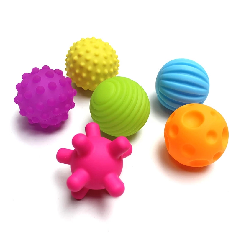 【Great Selection】 Baby Sensory Balls Rattles Textured Hand Grasp ...