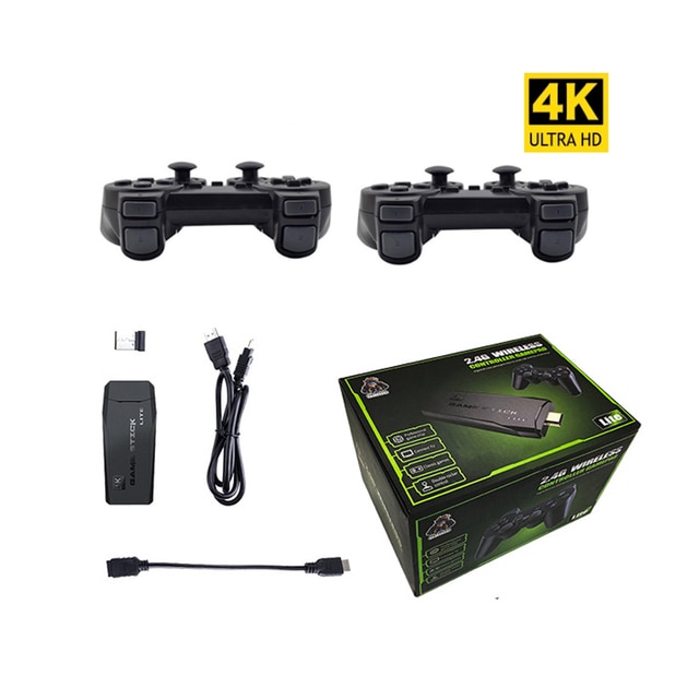 ใหม่ M8 Mini HD 2.4G Wireless Dual controller คอนโซลเกมทีวี U game stick lite จอยสติ๊กอาเขต ...
