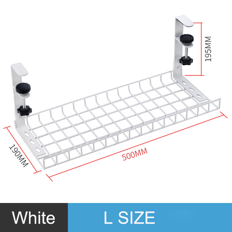 Specool Home Office Wire Organizer Desk Under Table Hanging Rack Cable ...