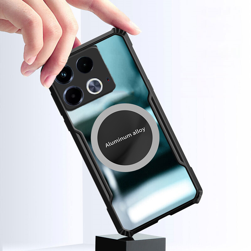 For infinix Note 40 Pro + Case Hard Clear Transparent Shockproof Car ...