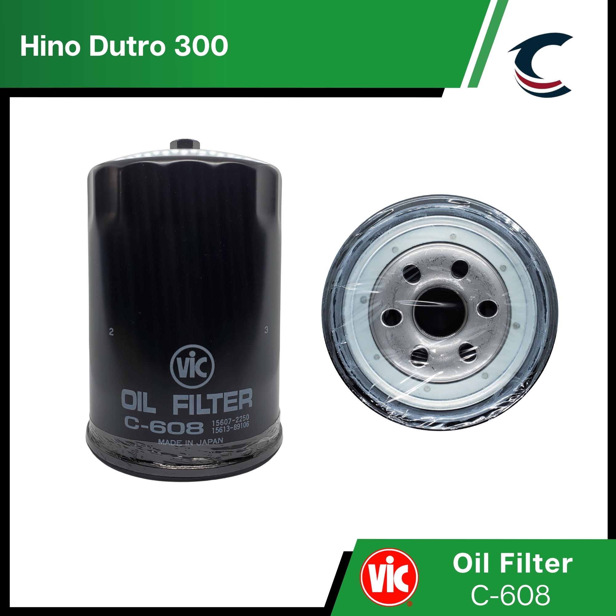 VIC C608 C-608 Oil Filter Japan for Hino Dutro 300 | Lazada PH