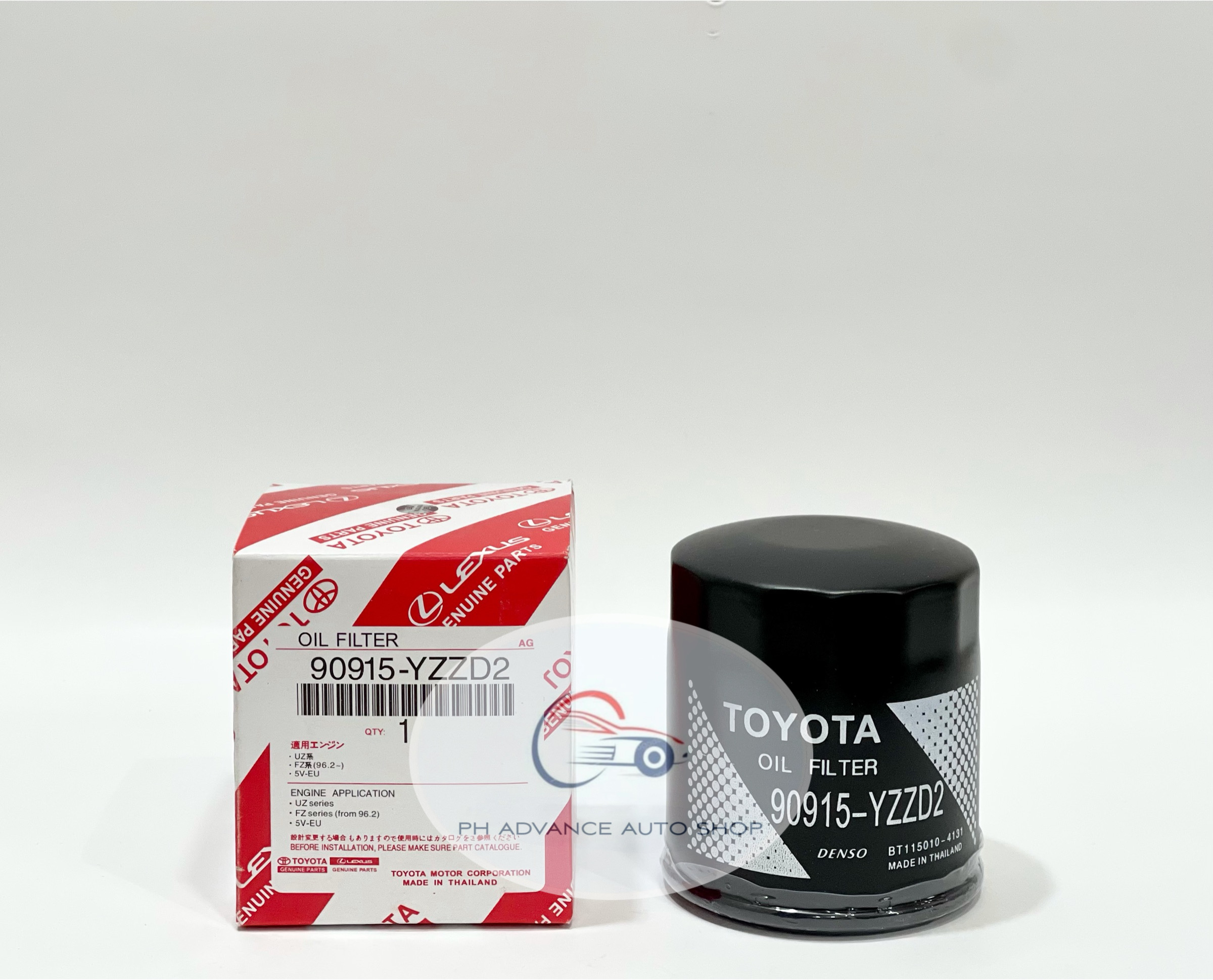 Oil Filter Toyota Fortuner / Innova / HiAce / Hi-Lux 90915-YZZD2 ...