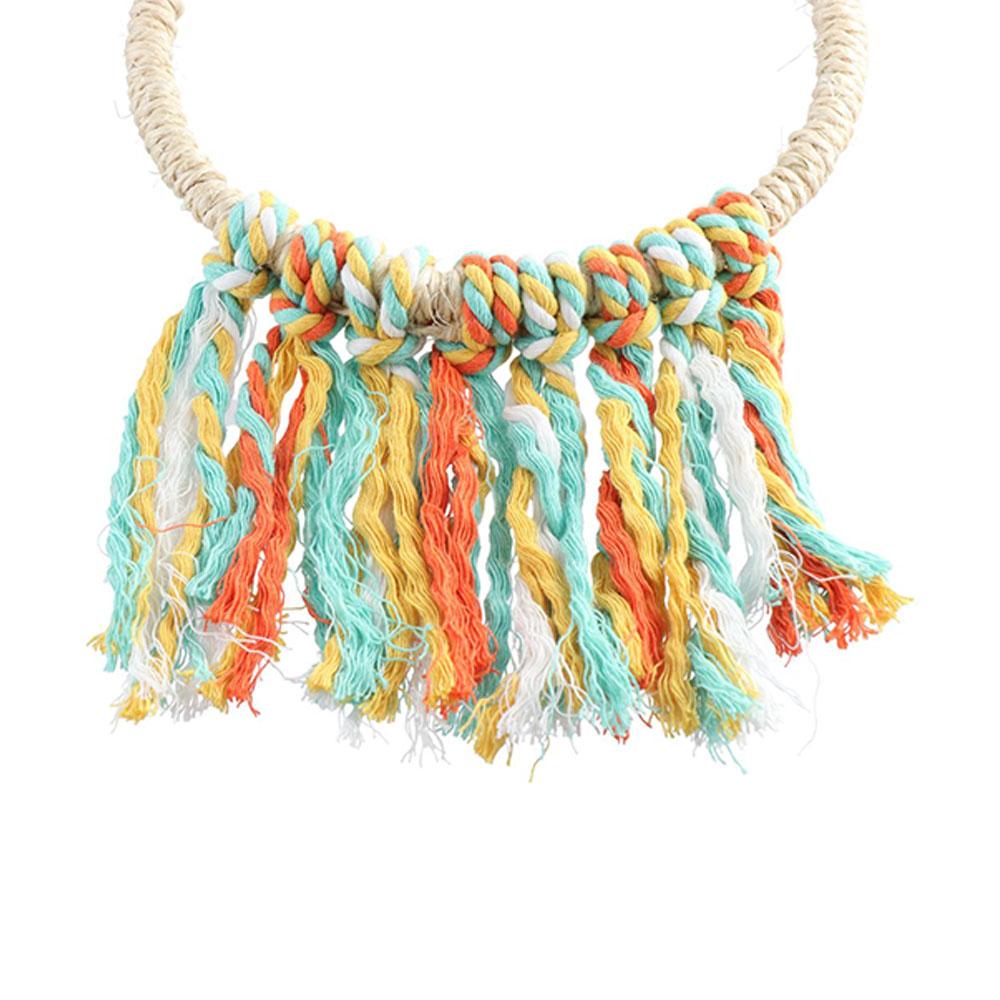 Parakeet Conures Hanging Cotton Rope Climbing Chewing Bite Circle Perch ...