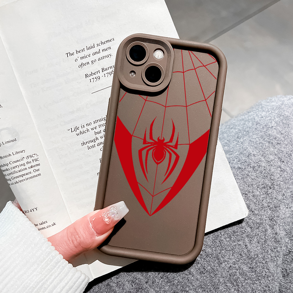 ZCSIBORUI for Samsung A23 Back Cover Red Spider Web Pattern Soft Camera ...