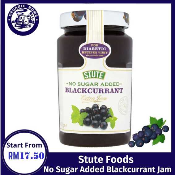 Stute Diabetic No Sugar Added Jam {Blackcurrant / Strawberry / Seedless ...