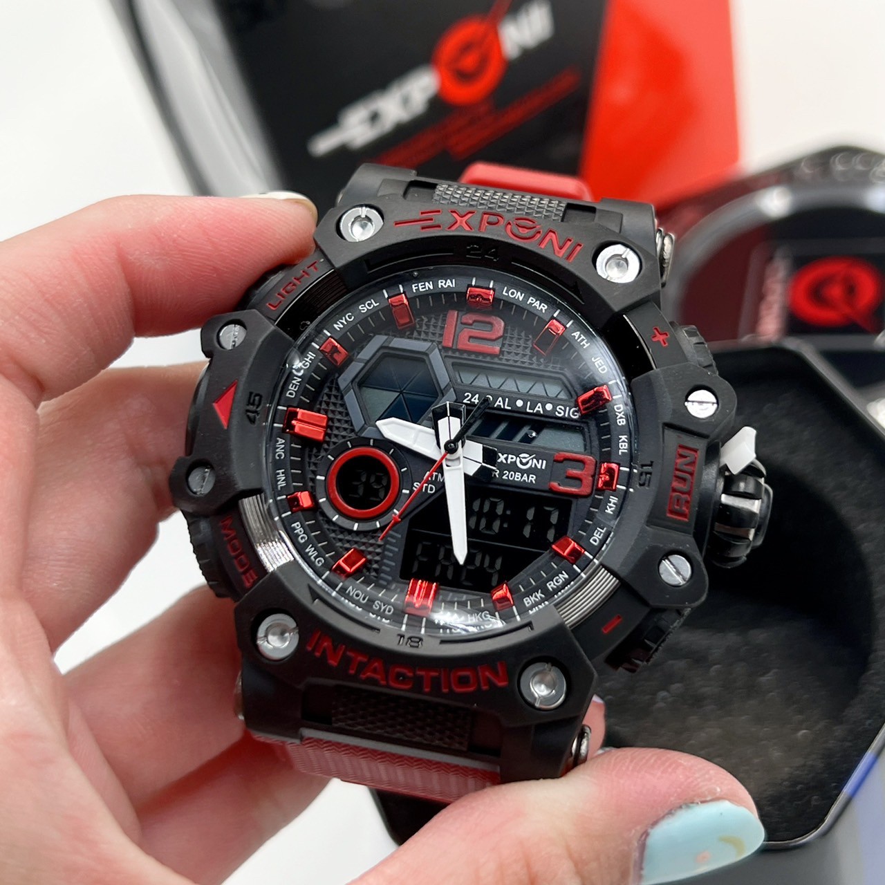 Watchtime EXponi นาฬิกาข้อมือแบรนแท้ หน้าปัดขนาด 55มม. กันน้ำได้ 100% ...