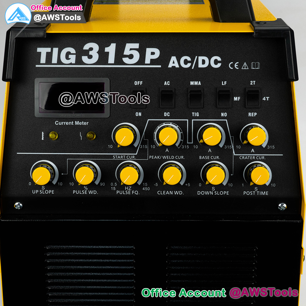Rilon TIG 315P AC/DC มีระบบ DOWN SLOPE เชื่อมได้ 3 ระบบ(เหล็ก+สแตนเลส+อลูมิเนียม) พลังแรง กระแส ...