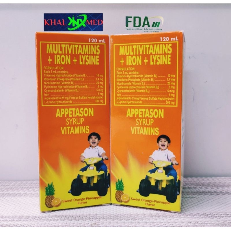 APPETASON SYRUP Multivitamins + Iron + Lysine 120ml | Lazada PH