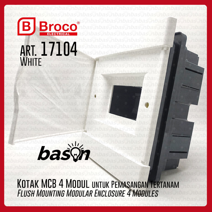BROCO MCB Box 17104 - Kotak MCB 4 Group Inbow - MCB Panel Flush Mount ...