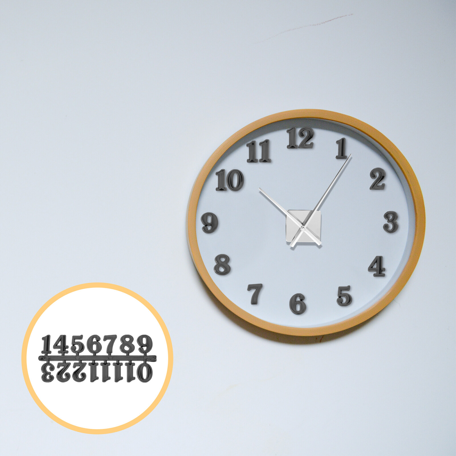 5 Sets Clock Number Plate Decoration Numbers Wall Clocks Digital Diy ...
