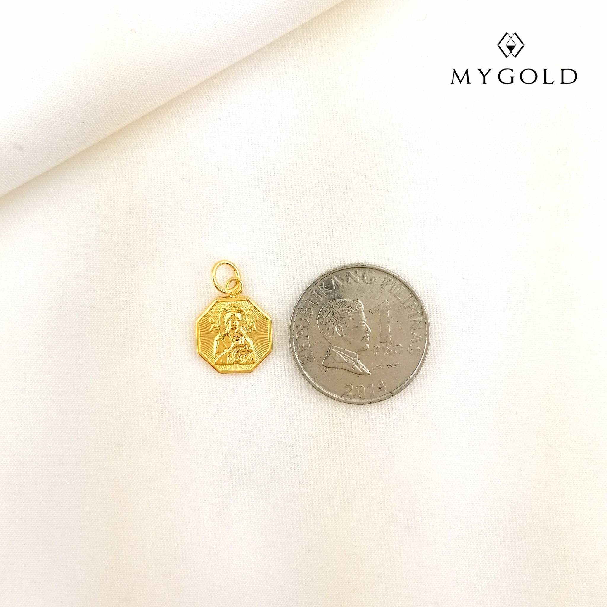 Pawnable and Authentic 18K Chinese Gold Sto. Niño and Mother of ...