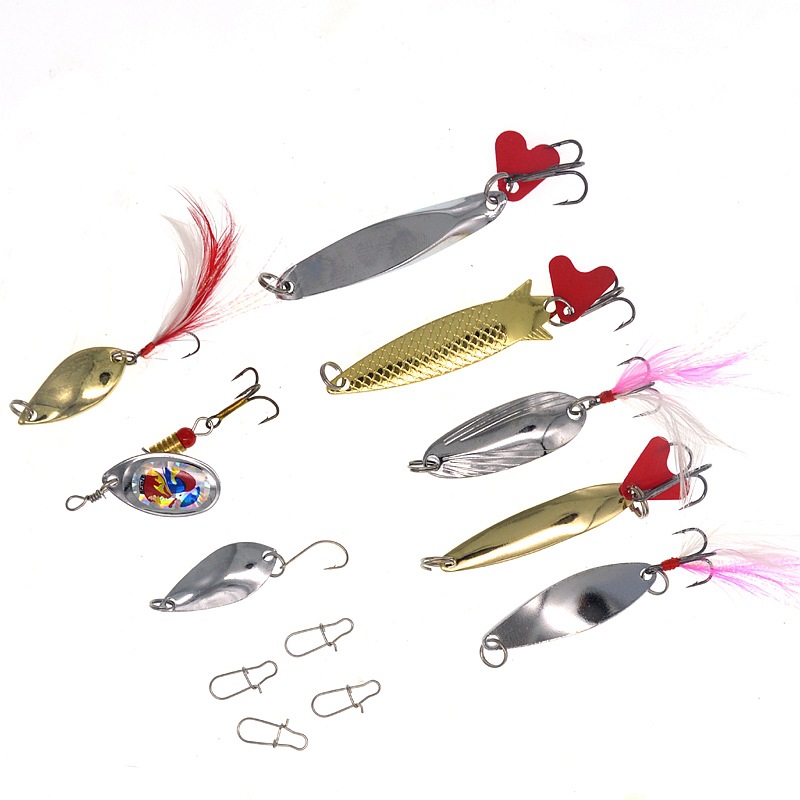 【Special offer】 Spoon Fishing Lure Bait Rotation Sequins Artificial ...