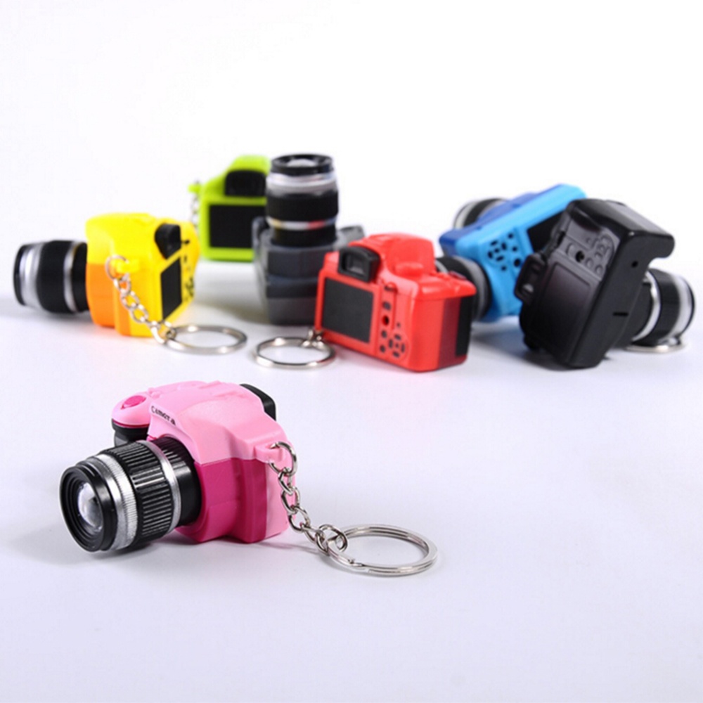 Cute Mini Toy Camera Charm Keychain With Flash Light&Sound Effect Gift ...