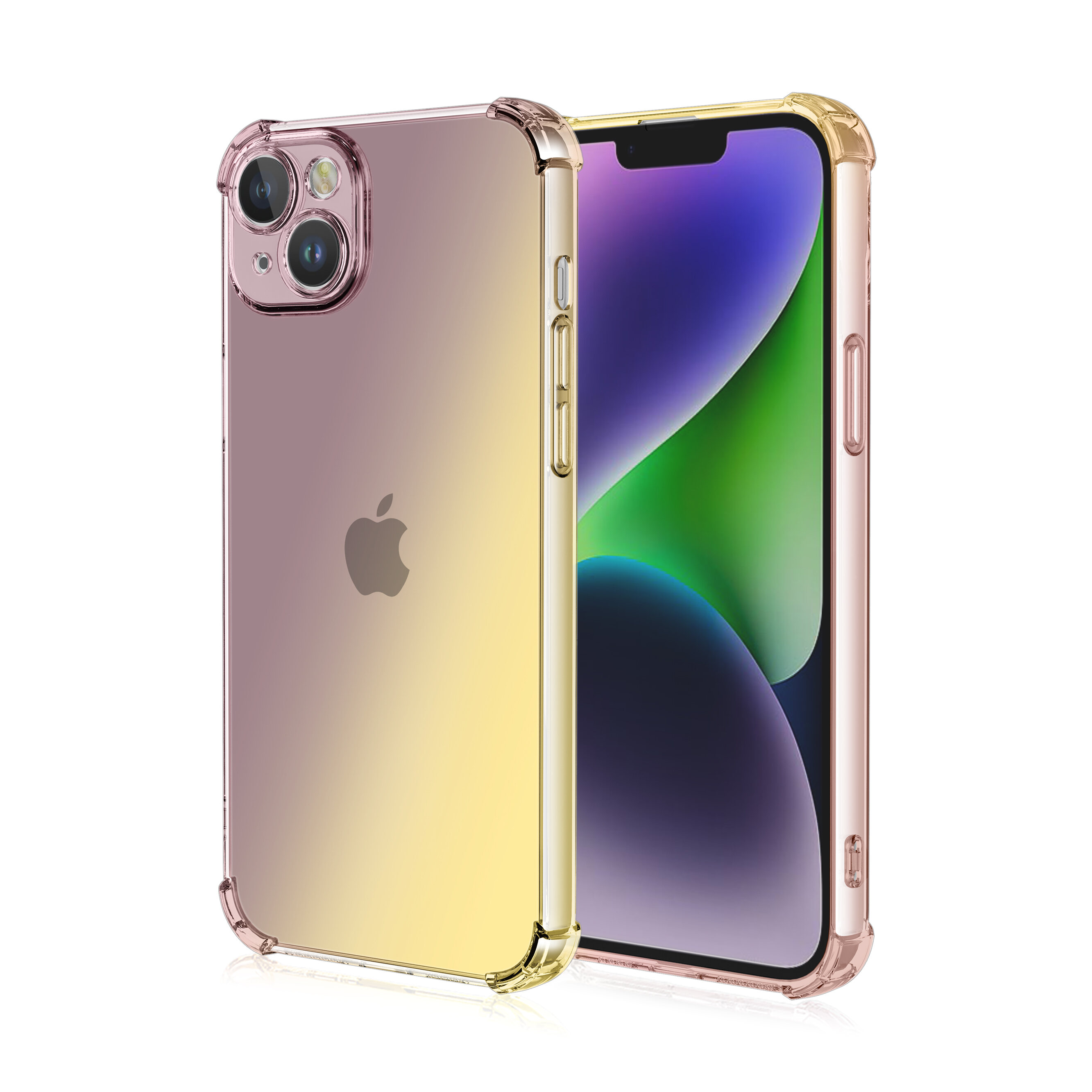 lthmy for iPhone 16 Pro Gradient Color Case Cover Soft TPU Silicone ...