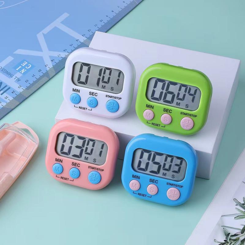 Kitchen Timer Magnetic Lcd Digital Countdown Swatch With Stand ...