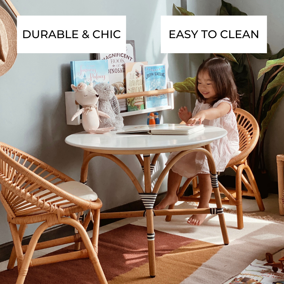 Aulia Table & Set of 2 Maya Chairs / Kids Dining Table & Chair Set ...