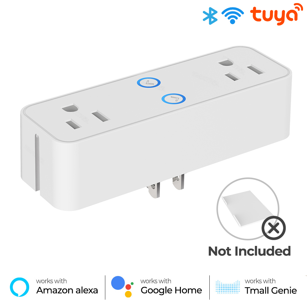 SMATRUL Tuya/Smartlife Smart Socket Us Plug Outlet with Extender Built ...