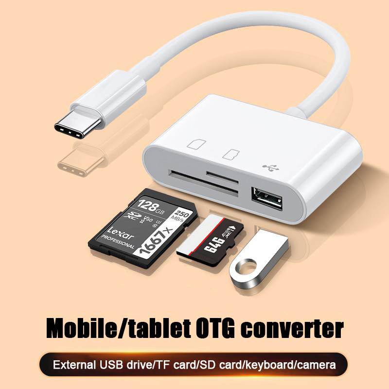 Type-C Micro Adapter TF CF SD Memory Card Reader Writer Compact Flash USB-C For Xiaomi Huawei ...