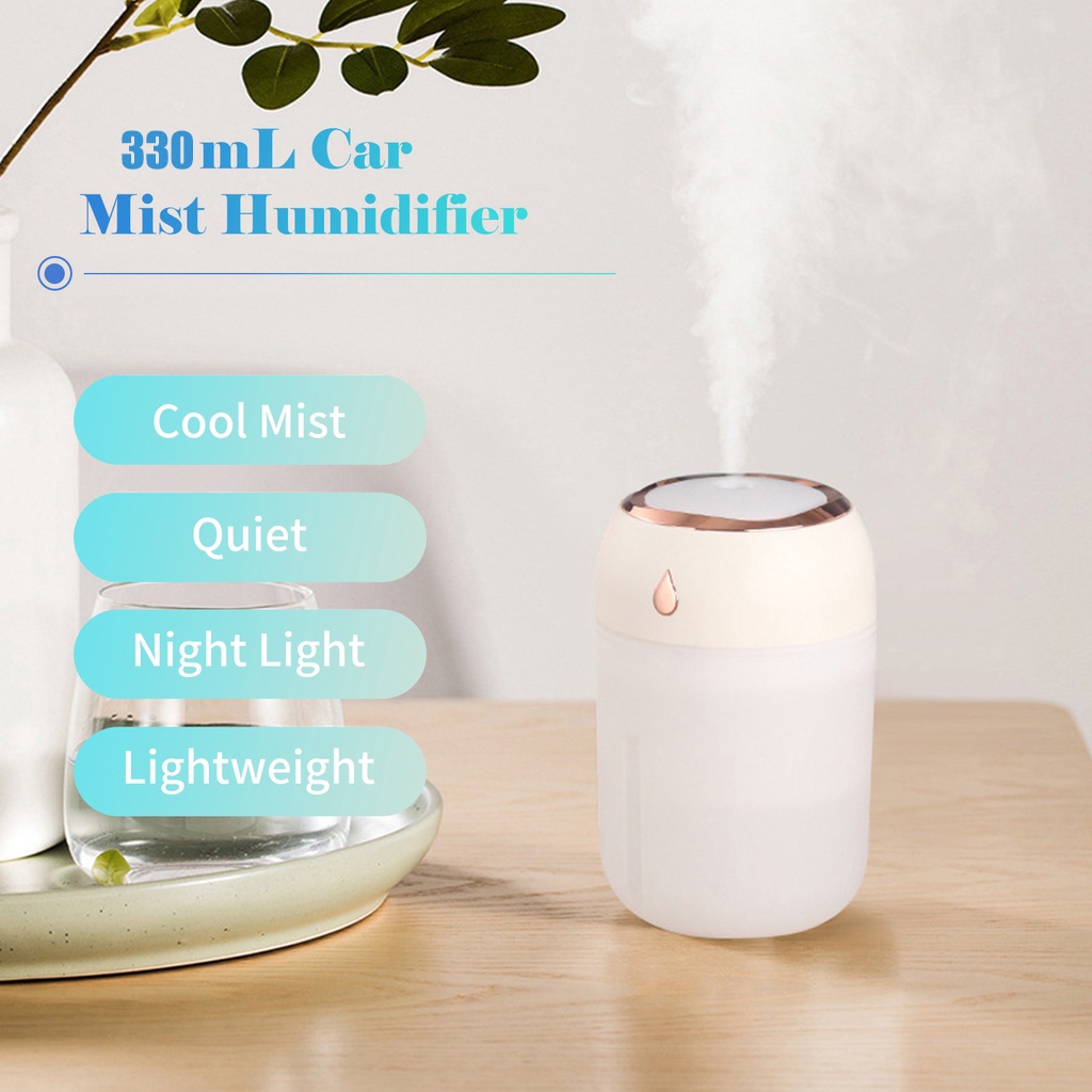 Usb Humidifier, Mini Air Humidifier Ultra Quiet Auto Power Off Portable ...