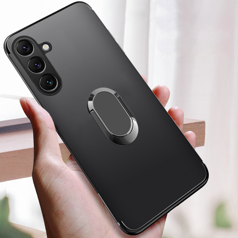 For Galaxy A26 A36 A56 Case Soft Silicone Matte Full Protector Shockproof Car Adsorb Holder Ring ...