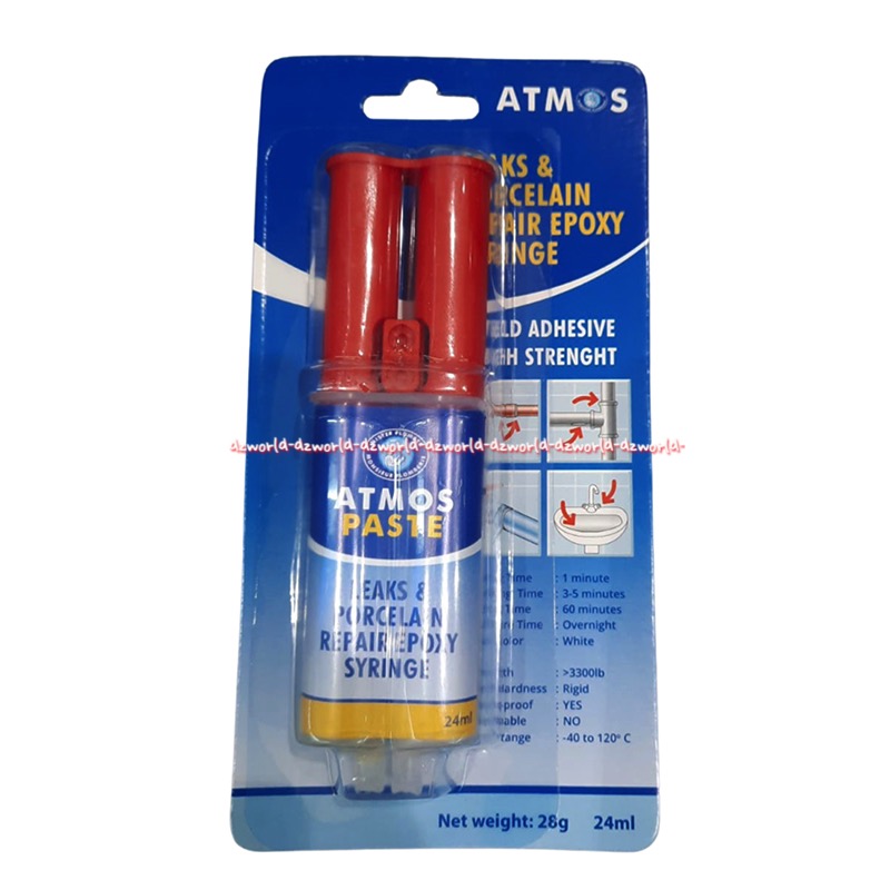 Atmos Paste 24ml Leaks Porcelan Repair Epoxy Syring Lem Pasta Menambal ...
