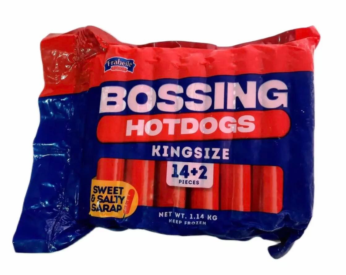 Frabelle Bossing Kingsize Hotdogs 1.14 kg | Lazada PH