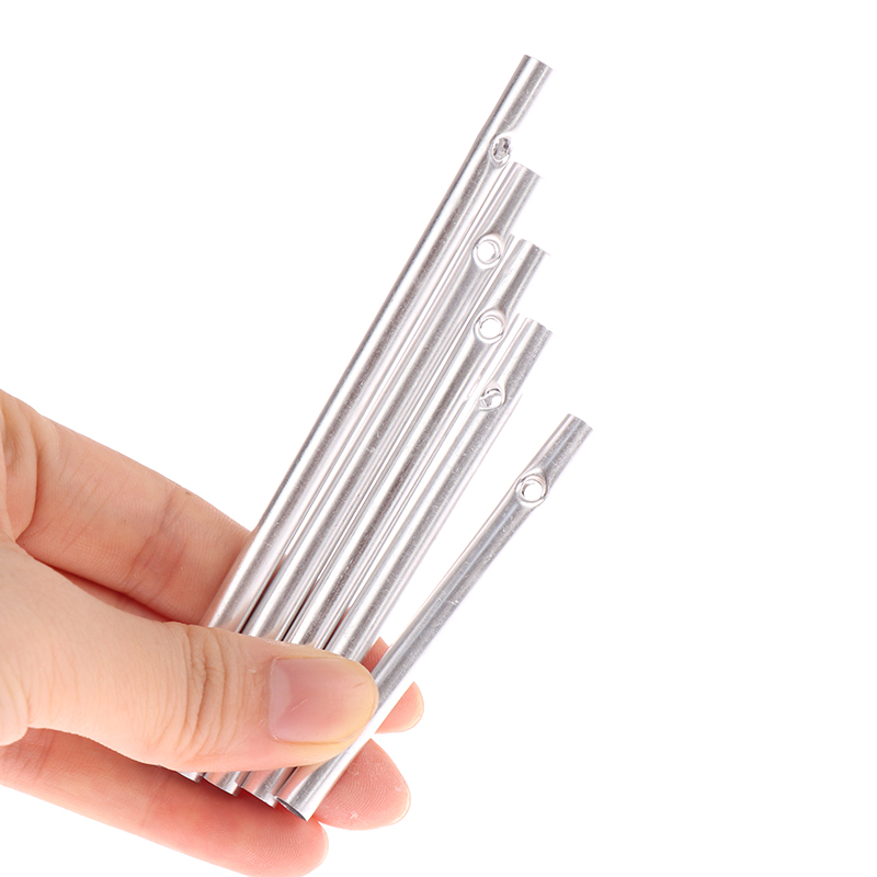 5Pcs Different Length Wind Chime Tubes Set Silver Tone Wind Chime ...