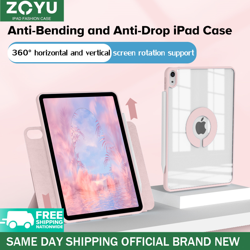 ZOYU vỏ iPad Ốp iPad Lai Rebound Ốp Chống Cong Acrylic Có Thể Tháo Rời Từ Tính 360 Cho iPad Air ...